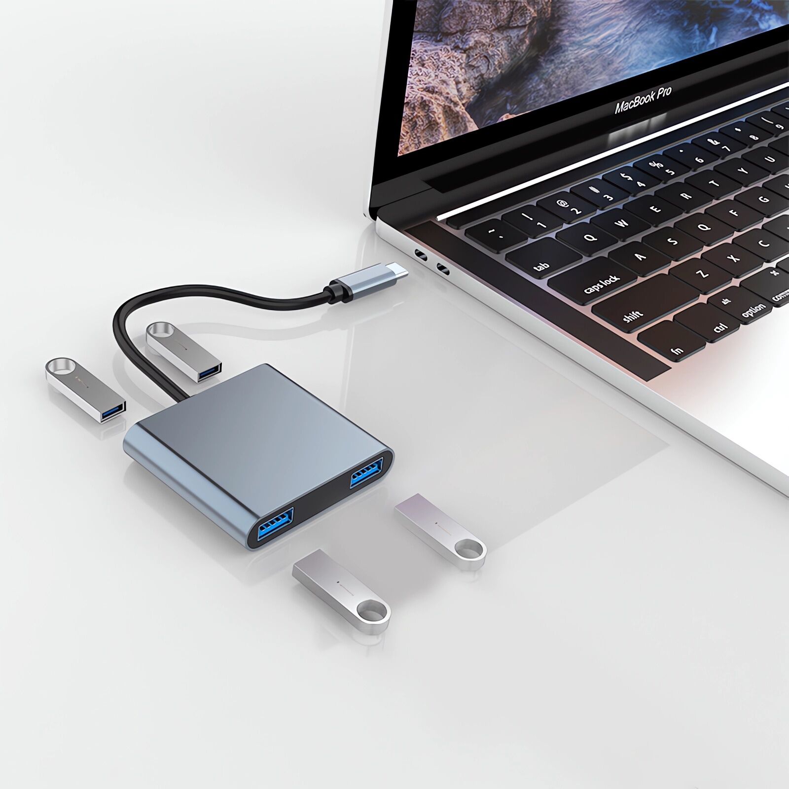 Buy Wholesale China 4-port Type C To Usb3.0*4 Hub For Tablet Computers ...