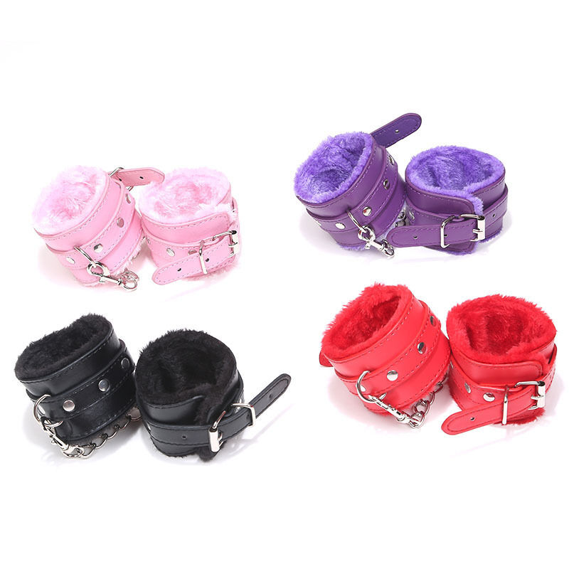 Buy Wholesale China Sm Plush Handcuffs Leather Binding Husband And Wife ...