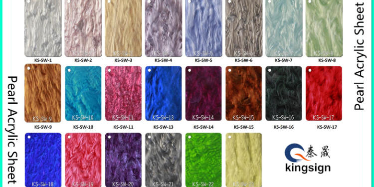 Kingsign New Design 3-10mm Pearl Acrylic Sheets For Decorative Crafts ...