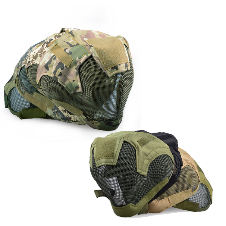 V6 Helmet Cs Tactical Protection Wg Wire Mask Field Protection Iron Mesh Half Face Adjustable ...
