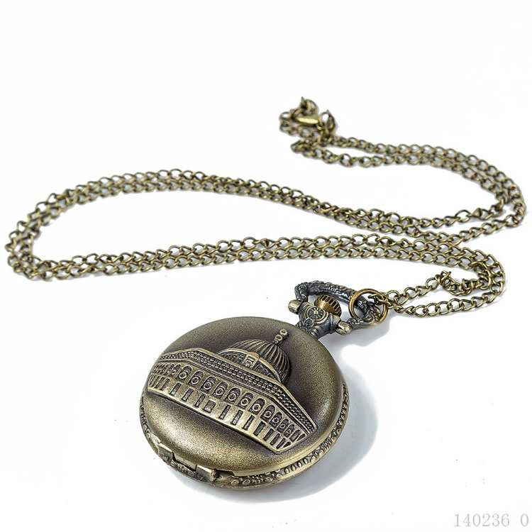 Muslim Mens Pocket Watch Quartz Islamic Characteristic Quartz Watch ...
