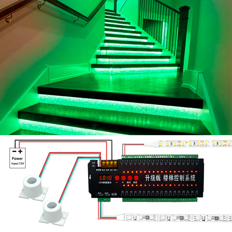 Buy Wholesale China 36-step Smart Stair Body Induction Controller Dc5 ...