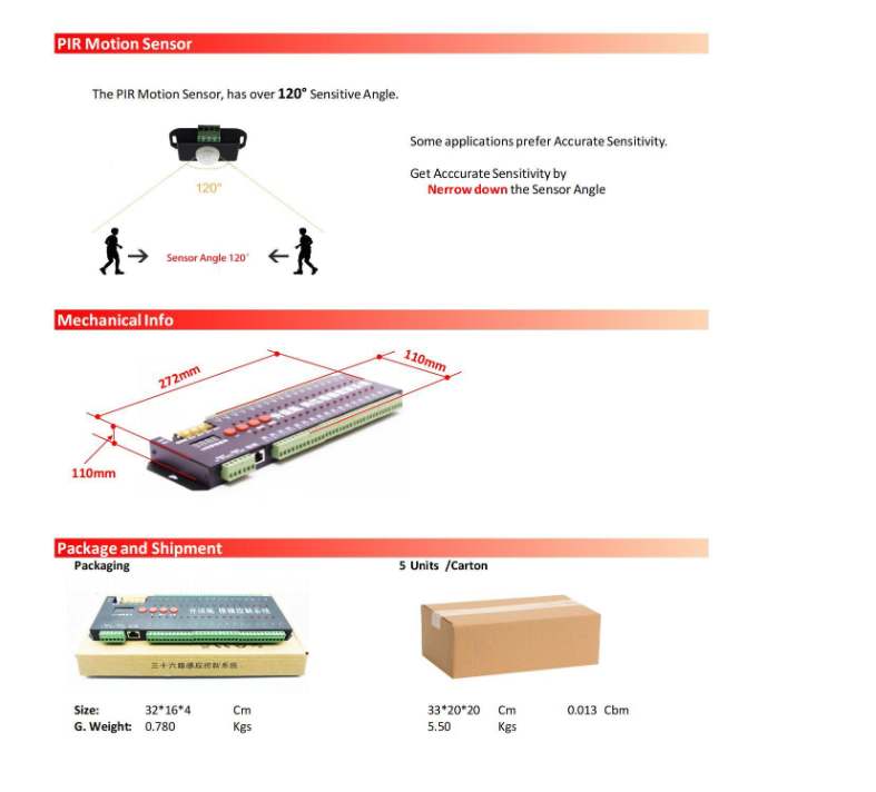 Buy Wholesale China 36-step Smart Stair Body Induction Controller Dc5 ...
