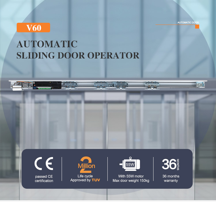 Doortec V60 European Design Commercial Glass Sliding Automatic Door ...