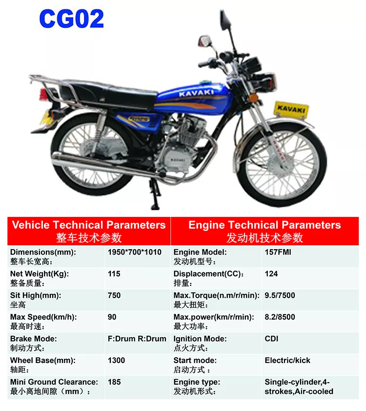 Cheap China Gas Motorcycles 150cc 200cc Factory Kavaki Motorcycles ...