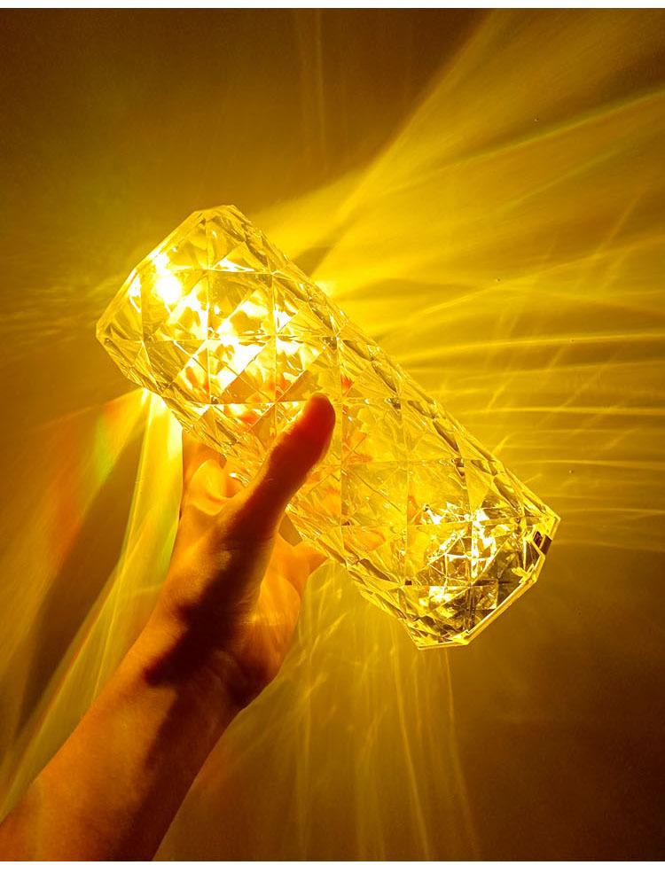 Buy Wholesale China 16 Color Rgb Remote Control Crystal Rose Lamp ...