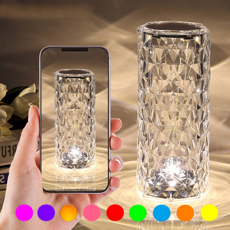 Buy Wholesale China 16 Color Rgb Remote Control Crystal Rose Lamp ...