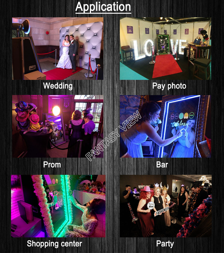 Selfie Instagram Portable Photo Mirror Booth Machine 43 Inch Photobooth ...