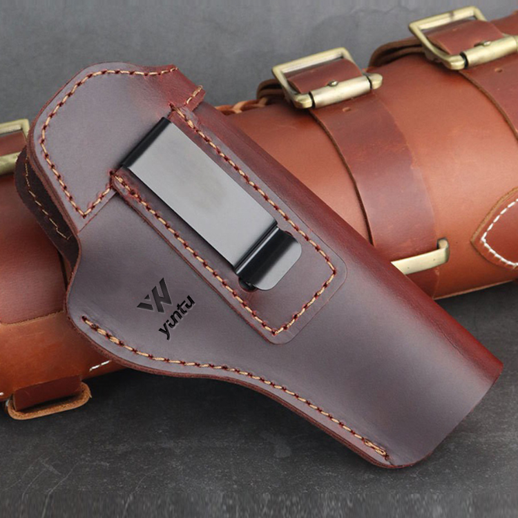 Tactical Iwb Genuine Leather Concealed Carry Gun Holster Iwb Gun ...