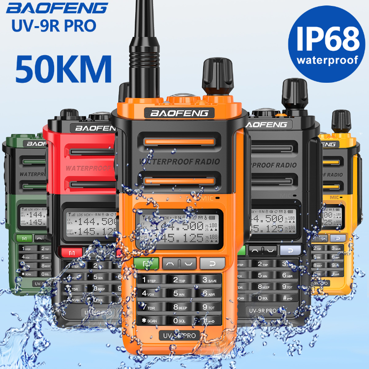 Baofeng Uv-9r Pro Ip68 Waterproof High Power Handheld Two Way Radio Uhf/vhf Bf-uv9r Pro Walkie ...