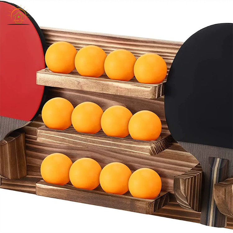 Custom Wall Mounted Vintage Gray Wood Ping Pong Paddle Table Tennis ...