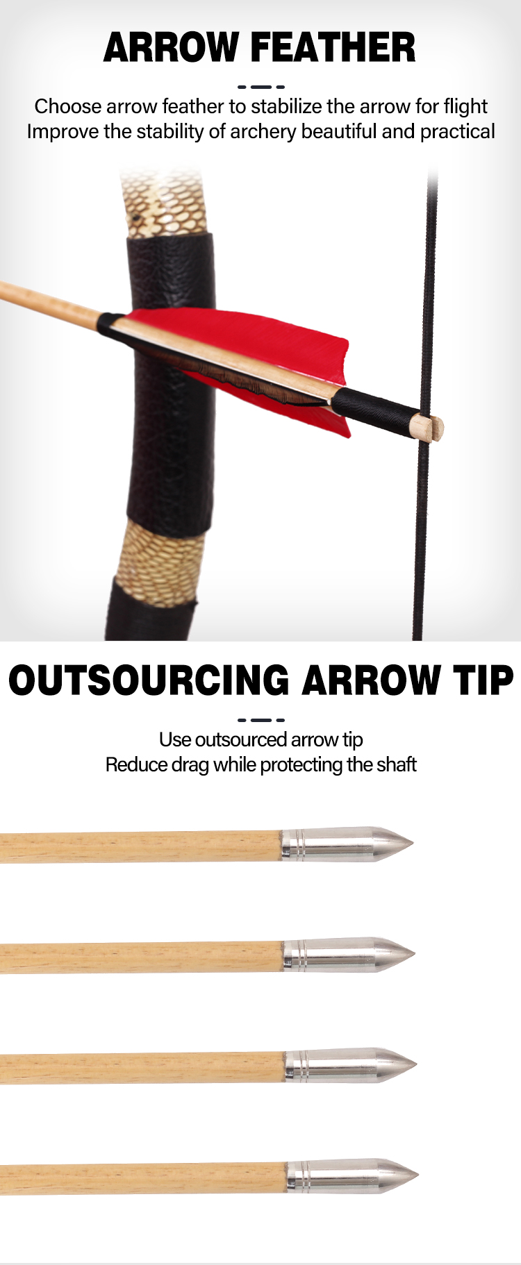 Buy Standard Quality China Wholesale Spg Wood Arrow Shafts Archery 8 Mm ...