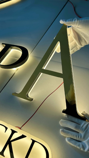 Hair Salon Led Sign Light Up Signs Metal Logo Sign For Beauty Salon ...