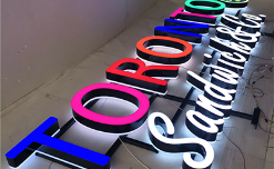 Hair Salon Led Sign Light Up Signs Metal Logo Sign For Beauty Salon ...