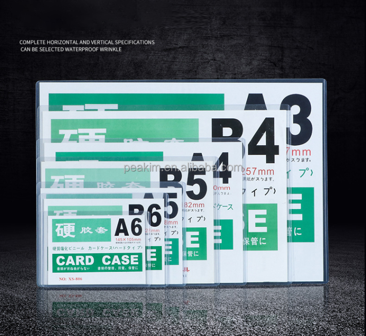 Buy Wholesale China Factory Custom Clear Plastic A3 A4 A5 A6 A7 B3 B4 B5 B6 B7 B8full Size Water ...