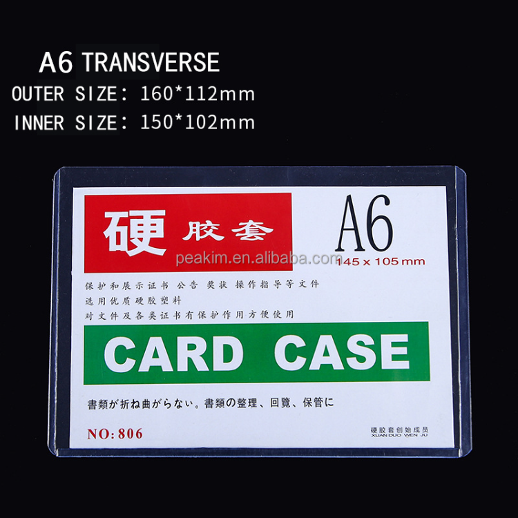 Buy Wholesale China Factory Custom Clear Plastic A3 A4 A5 A6 A7 B3 B4 ...