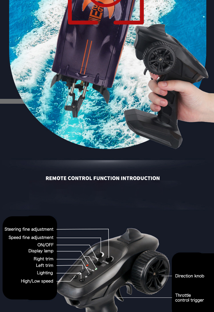 Buy Wholesale China 2.4ghz Rtr Remote Control Boat Toy With Self ...