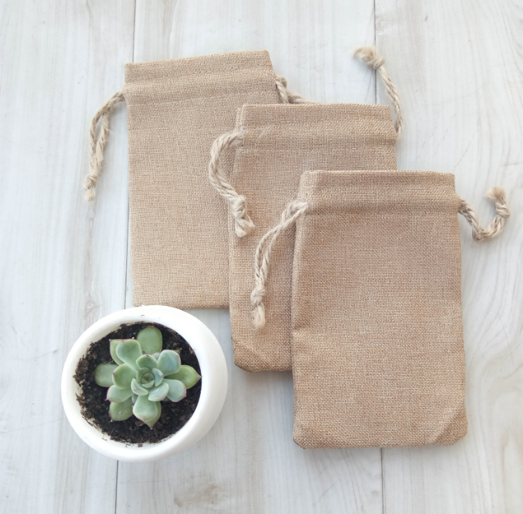 Buy Wholesale China Small Jute Drawstring Pouch Bag & Jute Bag at USD 0 ...