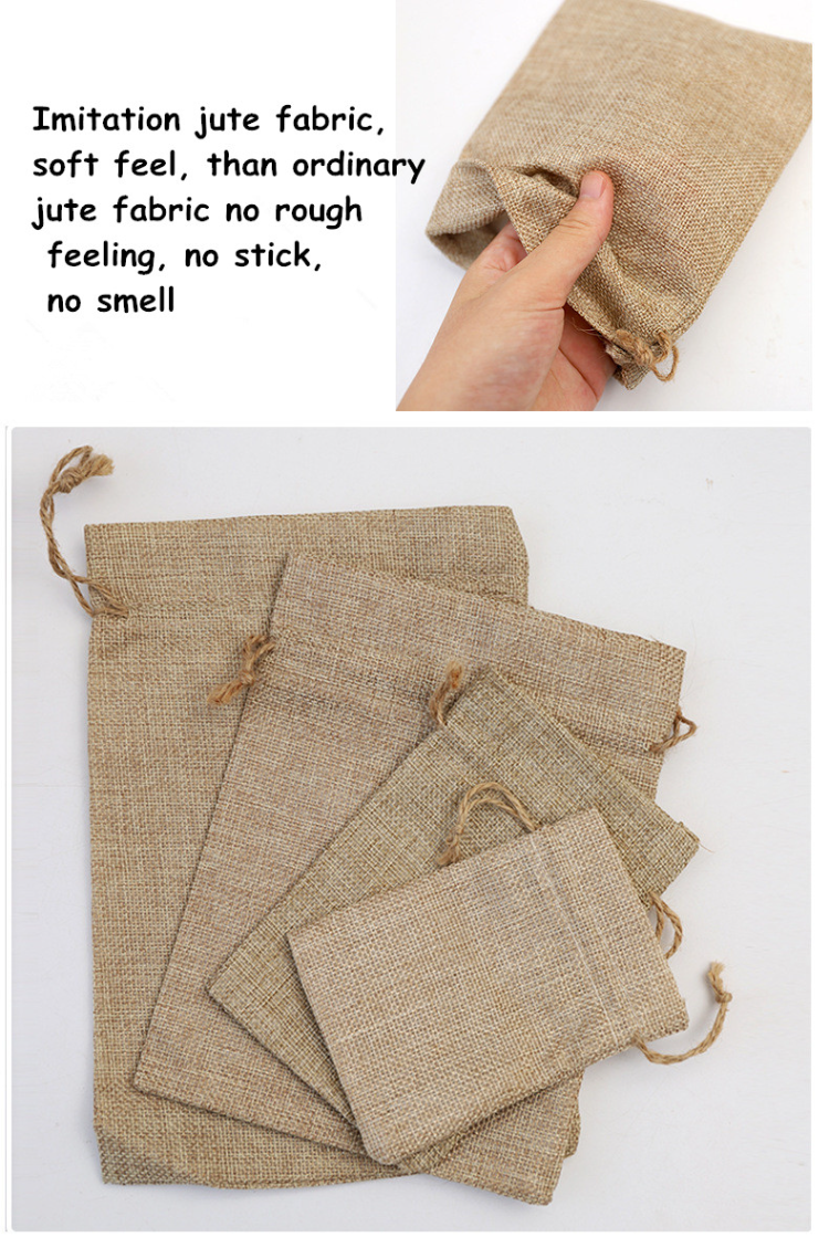 Buy Wholesale China Small Jute Drawstring Pouch Bag & Jute Bag at USD 0 ...