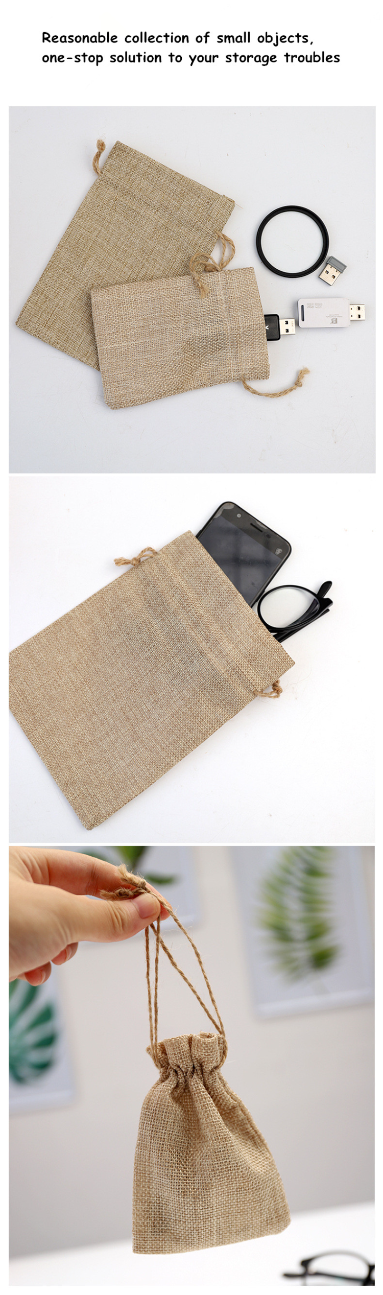 Buy Wholesale China Small Jute Drawstring Pouch Bag & Jute Bag at USD 0 ...