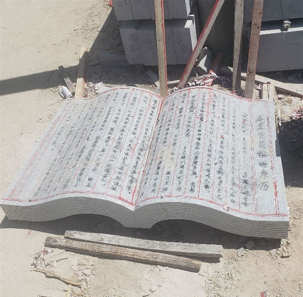Buy Wholesale China Hot Sale Customization Marble Book Shape Monument ...