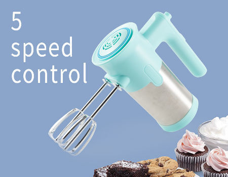 600w Full Copper Motor Stainless Steel 5 Speeds Setting Hand Mixer ...