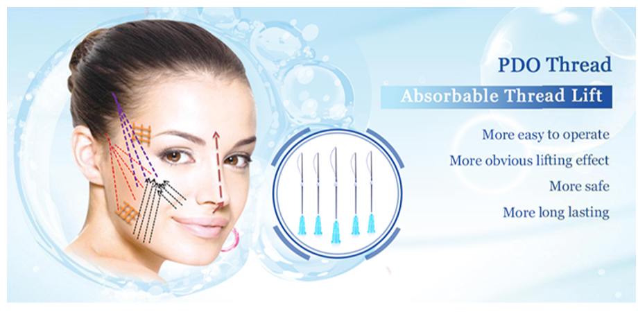 Buy Wholesale China Supplier Manufacturer Absorbable Face Pdo Thread Lifting V-line Skin ...