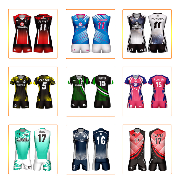 Factory Custom Professional Volleyball Jerseys New Design 100% ...