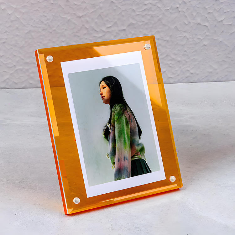Custom Acrylic Picture Frame Clear Freestanding Magnetic Photo Frames ...