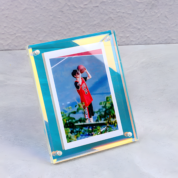 Custom Acrylic Picture Frame Clear Freestanding Magnetic Photo Frames ...