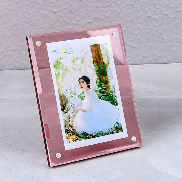 Custom Acrylic Picture Frame Clear Freestanding Magnetic Photo Frames ...