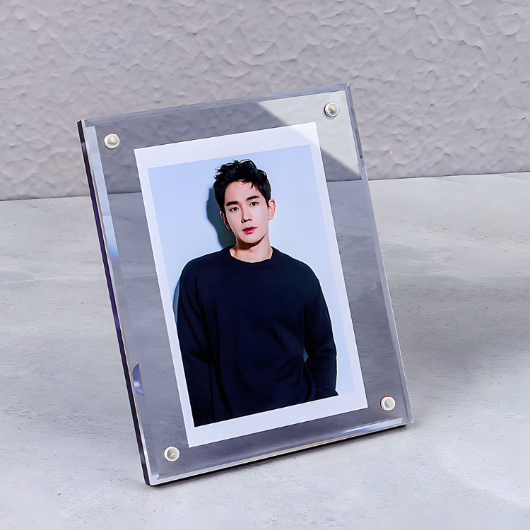 Custom Acrylic Picture Frame Clear Freestanding Magnetic Photo Frames ...