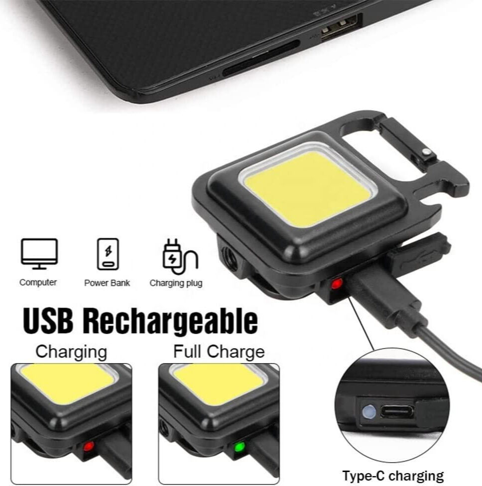 Buy Wholesale China Wholesale 800lumens Rechargeable Cob Keychain Light ...