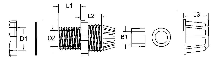 Buy Wholesale Taiwan Metric Thread Nylon Cable Gland, Rohs Directive ...