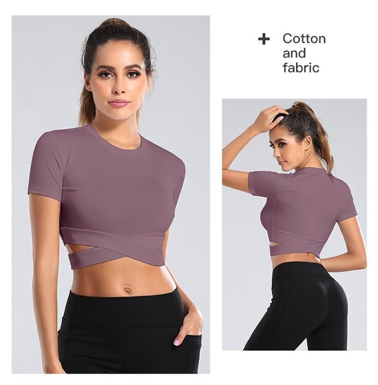 Buy Wholesale China Women's Crewneck Yoga Sports Tanks Tops Short ...