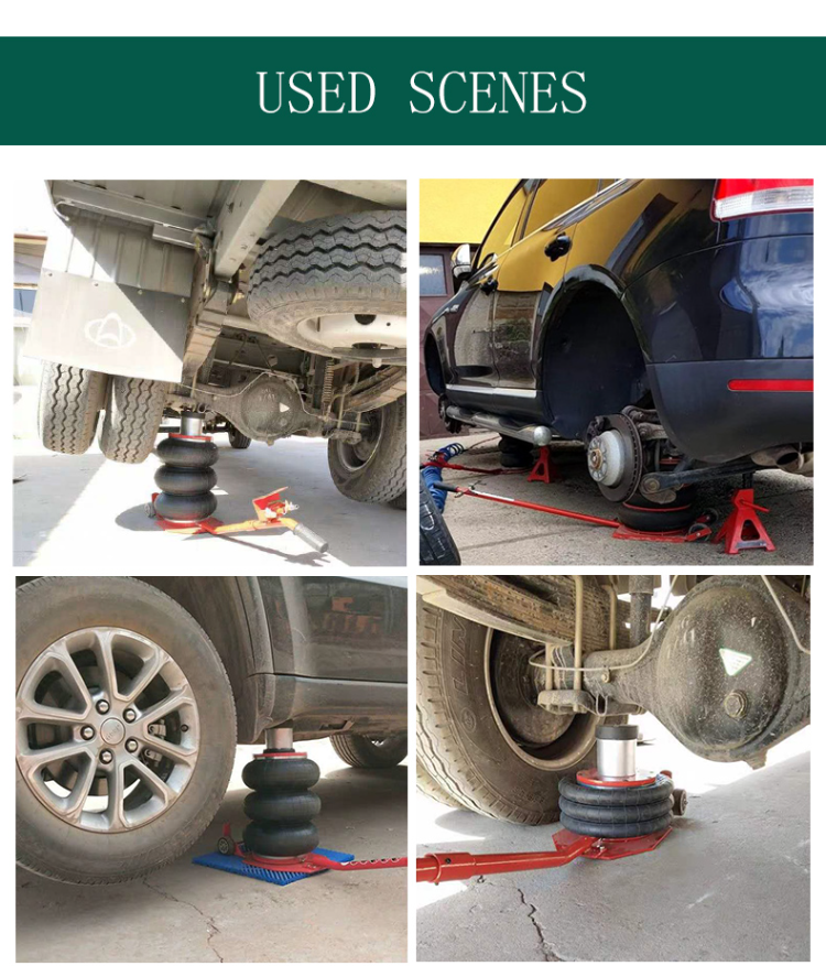 Double Handle Air Balloon Jack 3 Ton 5 Ton Triple Bag Air Super Heavy ...