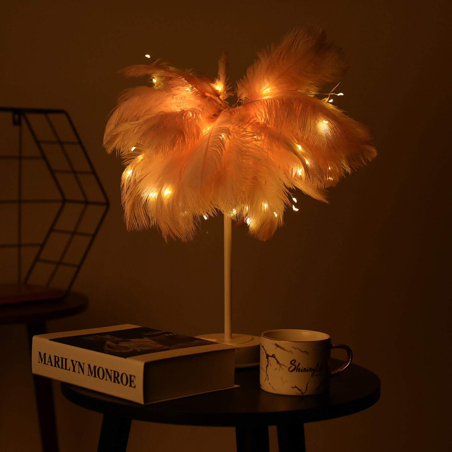 Buy Wholesale China New Fairy Gift Pink Feather Home Bedside Bedroom ...