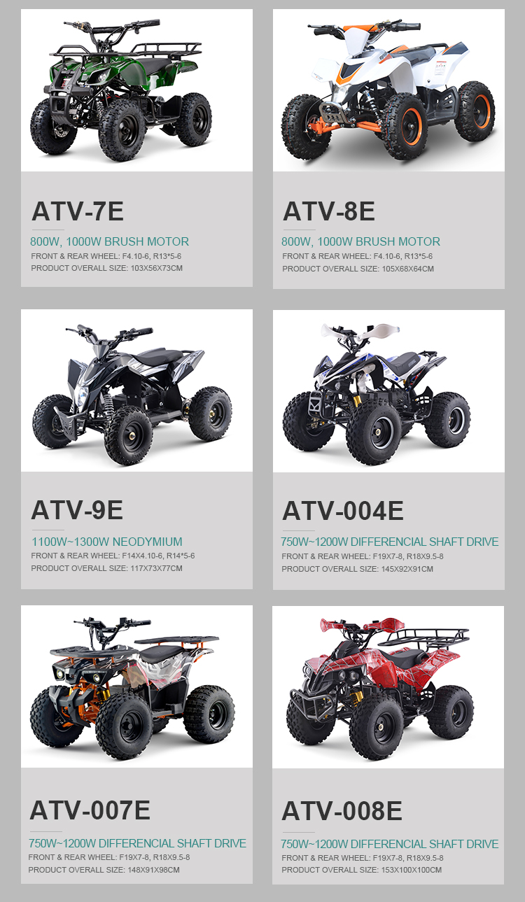 1500w 3000w 60v 72v Shaft Drive Electric Adults Quad Bike Moto Atv ...