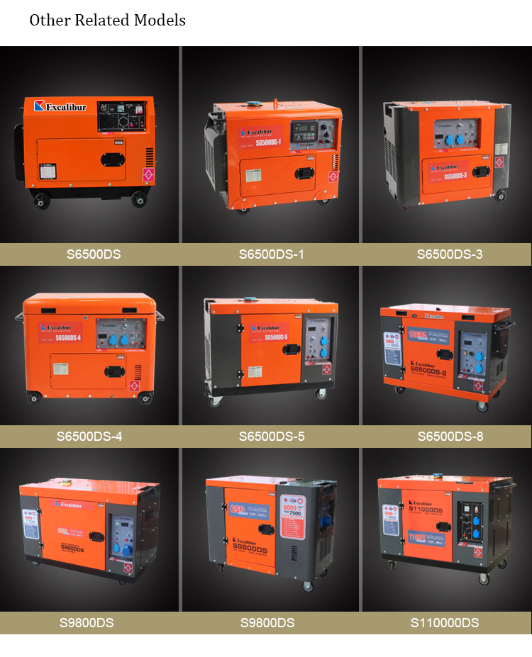 Excalibur 12kw New Type Portable Generator S12000ds Diesel Generator ...