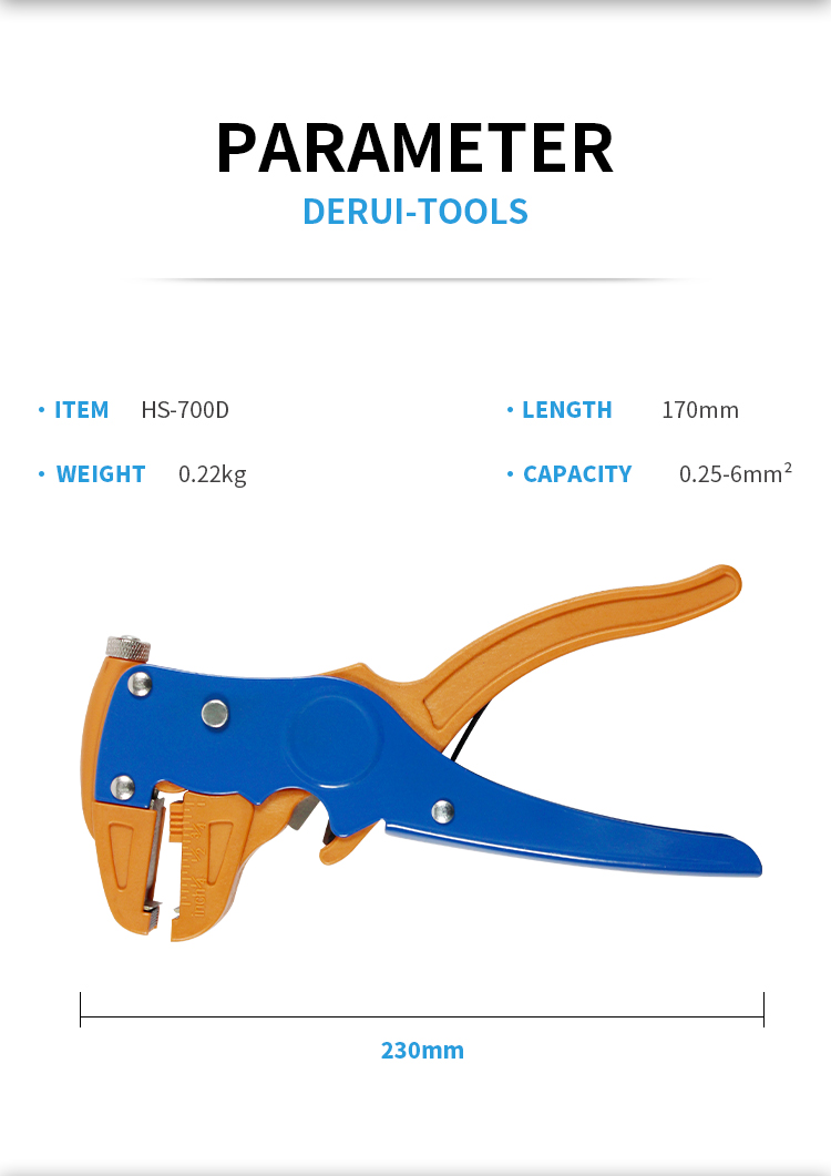 Vendor Supply Crimping Tool Hs-700d Stripper Wire Cable Tools Cutter ...