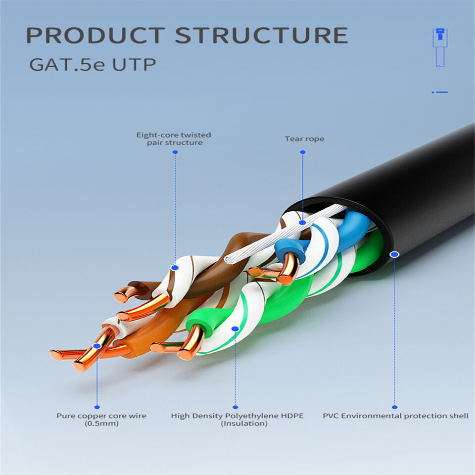 Buy Wholesale China Water Resistant 4pairs 24awg Bare Copper Or Cca Lan ...