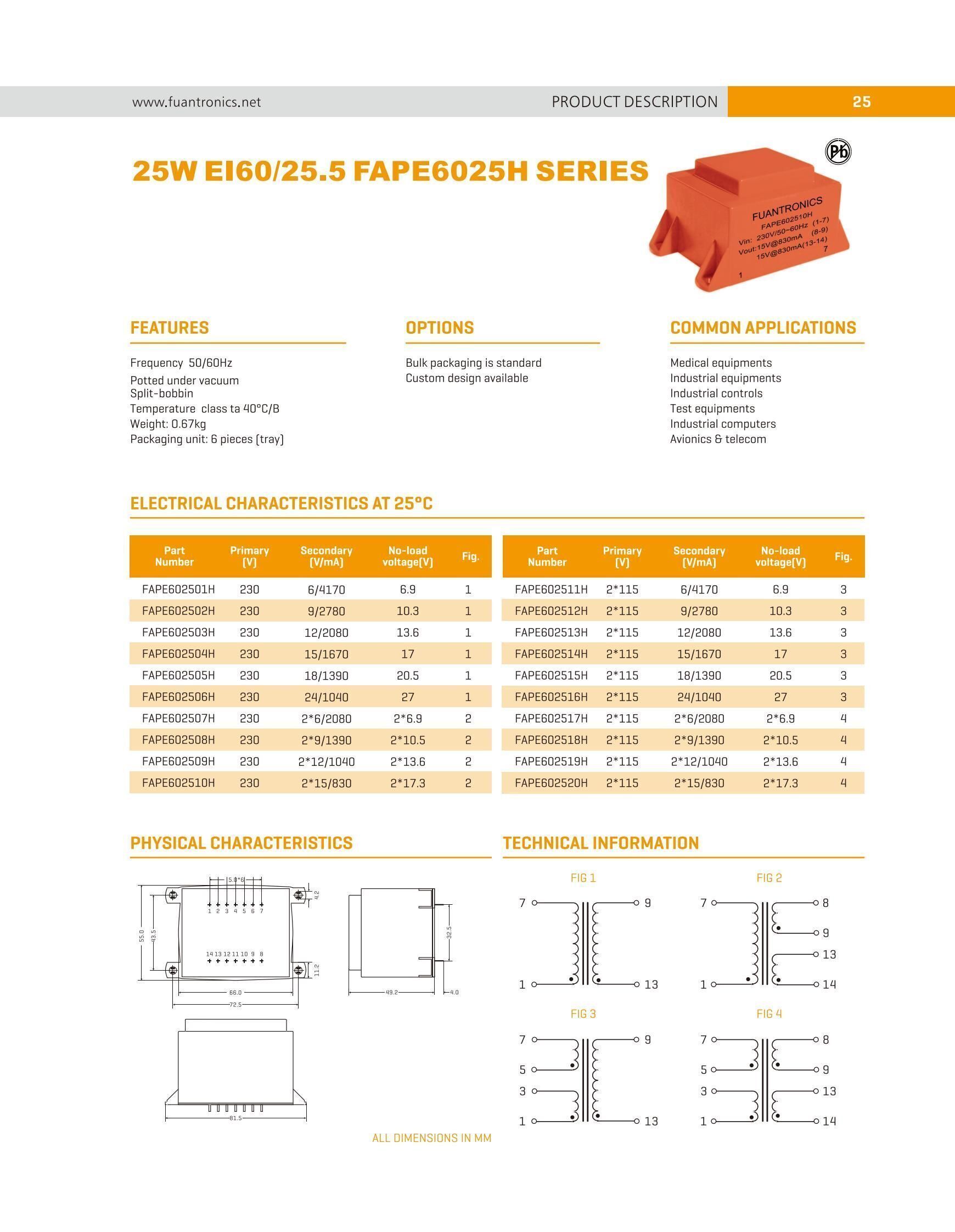 Buy Wholesale China Supplier 50/60 Hz Potting/encapsulated Transformer ...