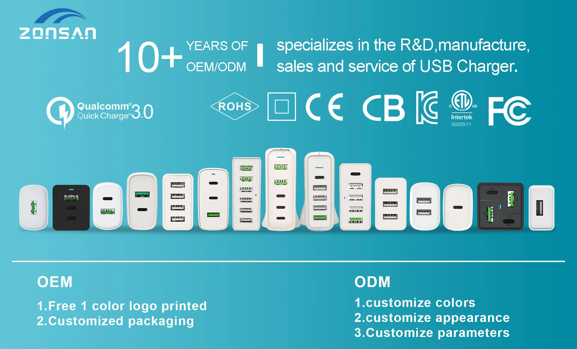 Buy Wholesale China Bulk Buy 2023 Zonsan 65w 3 Ports Gan Pd+qc Eu Kr Uk Mobile Phone Adapter ...