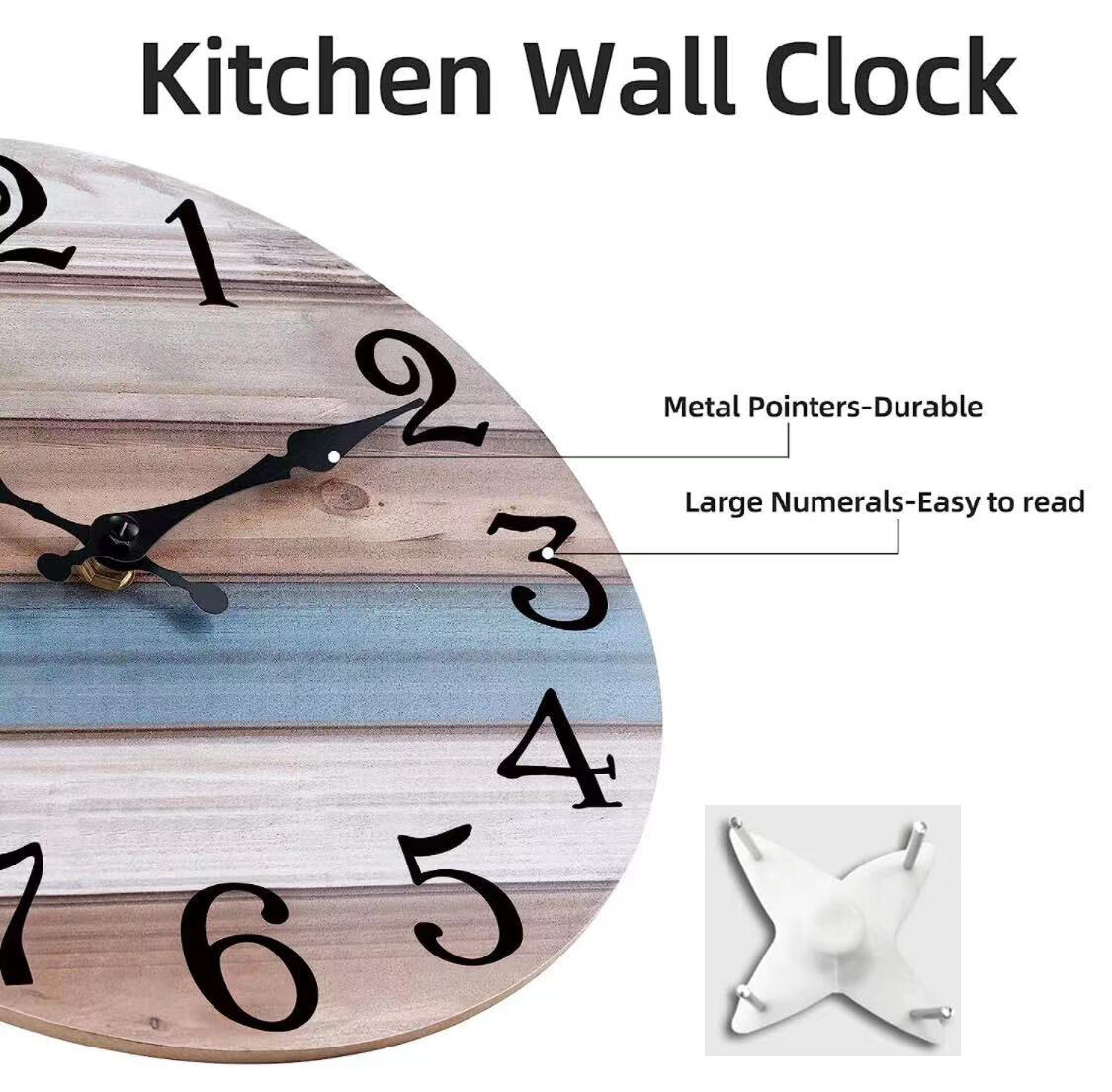 Buy Wholesale China Wall Clock Silent Non Ticking Battery Operated ...