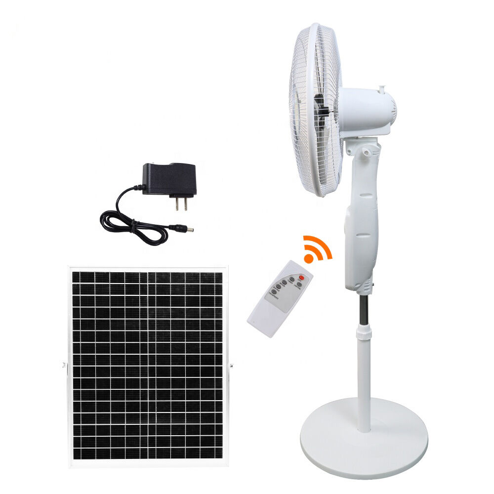 Buy Wholesale China 16 Inch Solar Electric Fan Solar Rechargeable Fan ...