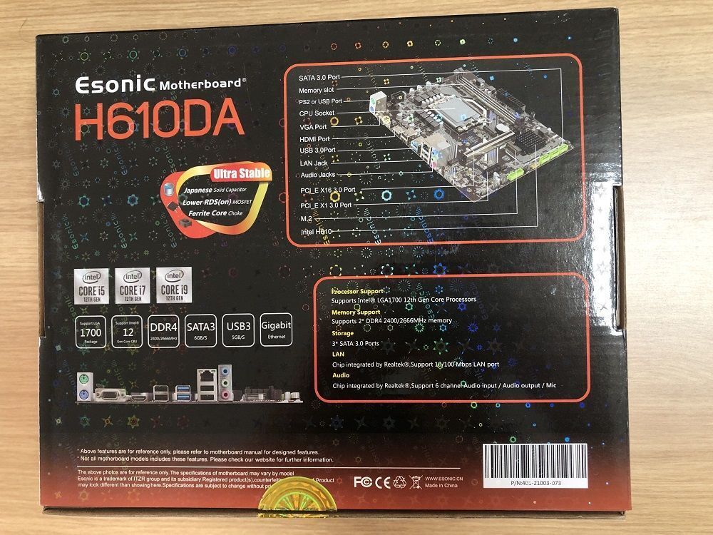 Buy Wholesale China Direct Factory H610 Esonic Computer Motherboard ...