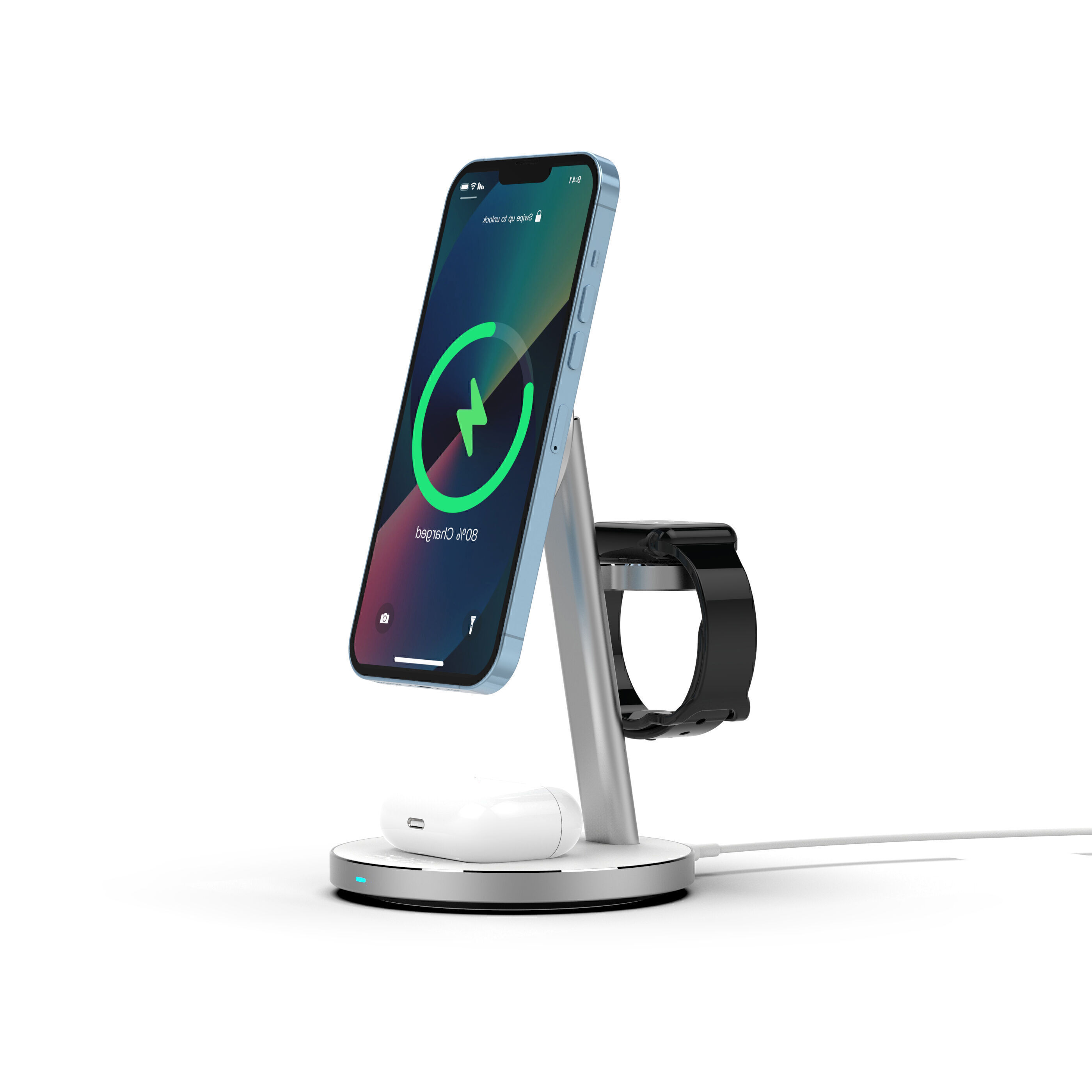 Buy Wholesale China Strong Magnet Power 3 In 1 Wireless Charger Dock ...