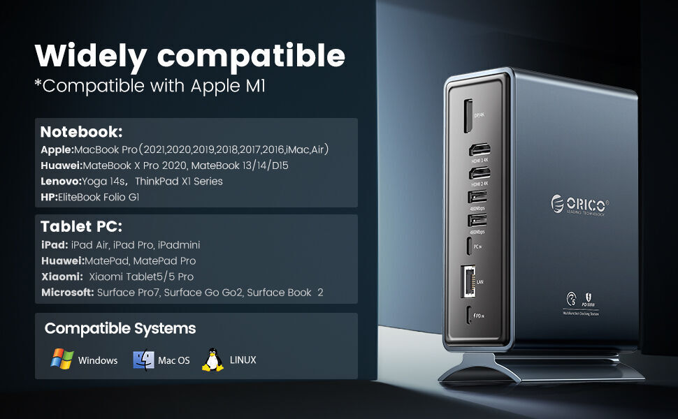 Buy Wholesale China Oem Odm Usb-c Triple Monitor Docking Station For ...