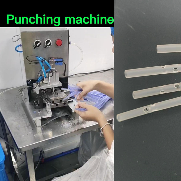 Tube Punching Machine Or Drilling Machine For Medical Catheters Or ...