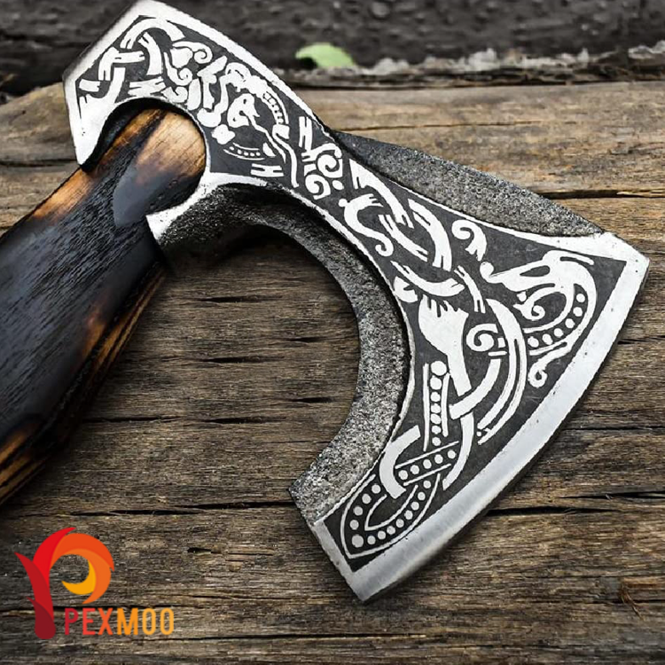 High Quality Custom Hand Made Damascus Tomahawk Hunting Hatchet Axe ...